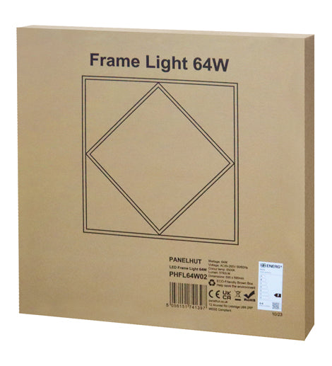 64w LED 600 x 600 Panel Diamond Border Line Recessed Ceiling Light Coo ...