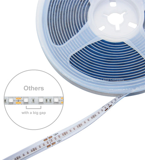 12W LED Tape Strip Light IP65 Continuous COB Illumination 5m 12V Blue ...