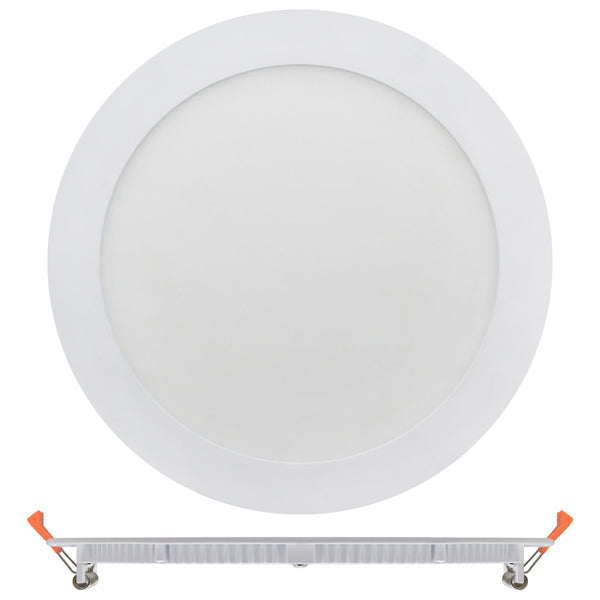 18w Recessed LED Round Panel Light 6500K Continuous Running Hours Phil ...