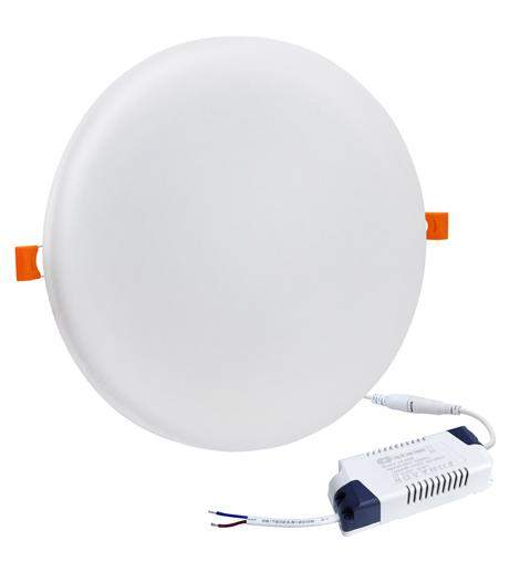 36w Round LED Panel Light Recessed with Edge Lit 6500k – PanelHut