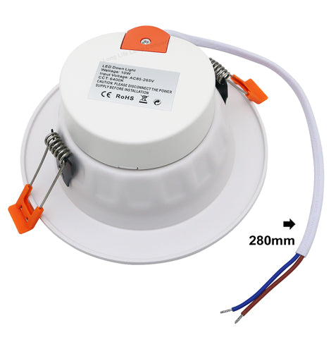 10w Ceiling LED Downlight Cool White Recessed Round 6400k 240v GU10 Re ...