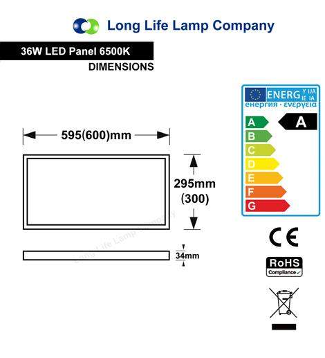 36W LED Panel 300 x 600 Surface Mount 6500k Cool White – PanelHut